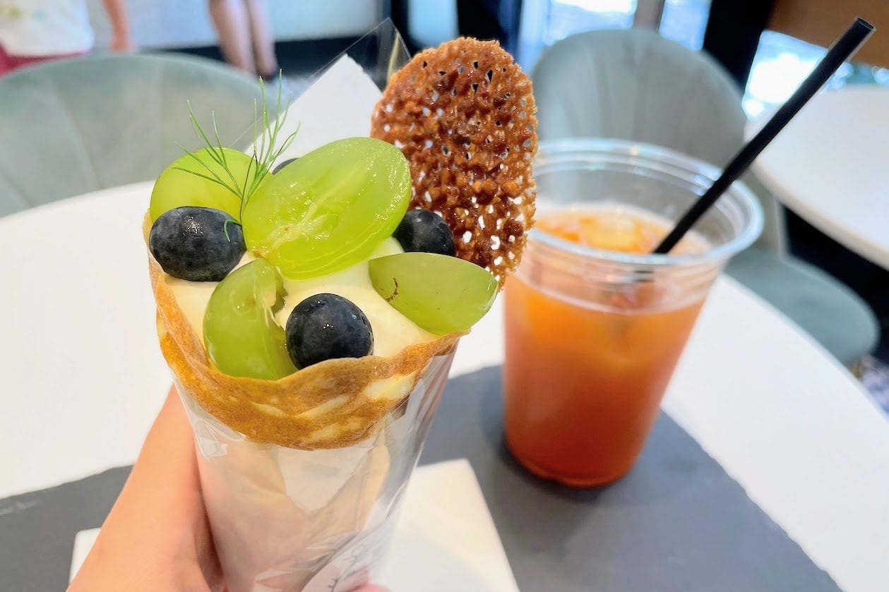 『Pave artisaN plus+』の季節のクレープと紅茶（茶屋さくら通りぞい）【あしつーグルメ】 – 芦屋つーしん